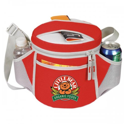 Custom Logo 6 Pak Basic Cooler w/ PEVA Waterproof Lead Free Liner